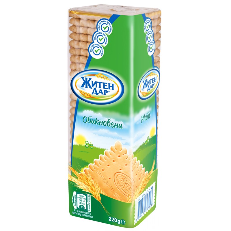 Бисквити Житен Дар Обикновени с цена от 2.29 лв. - eBag.bg